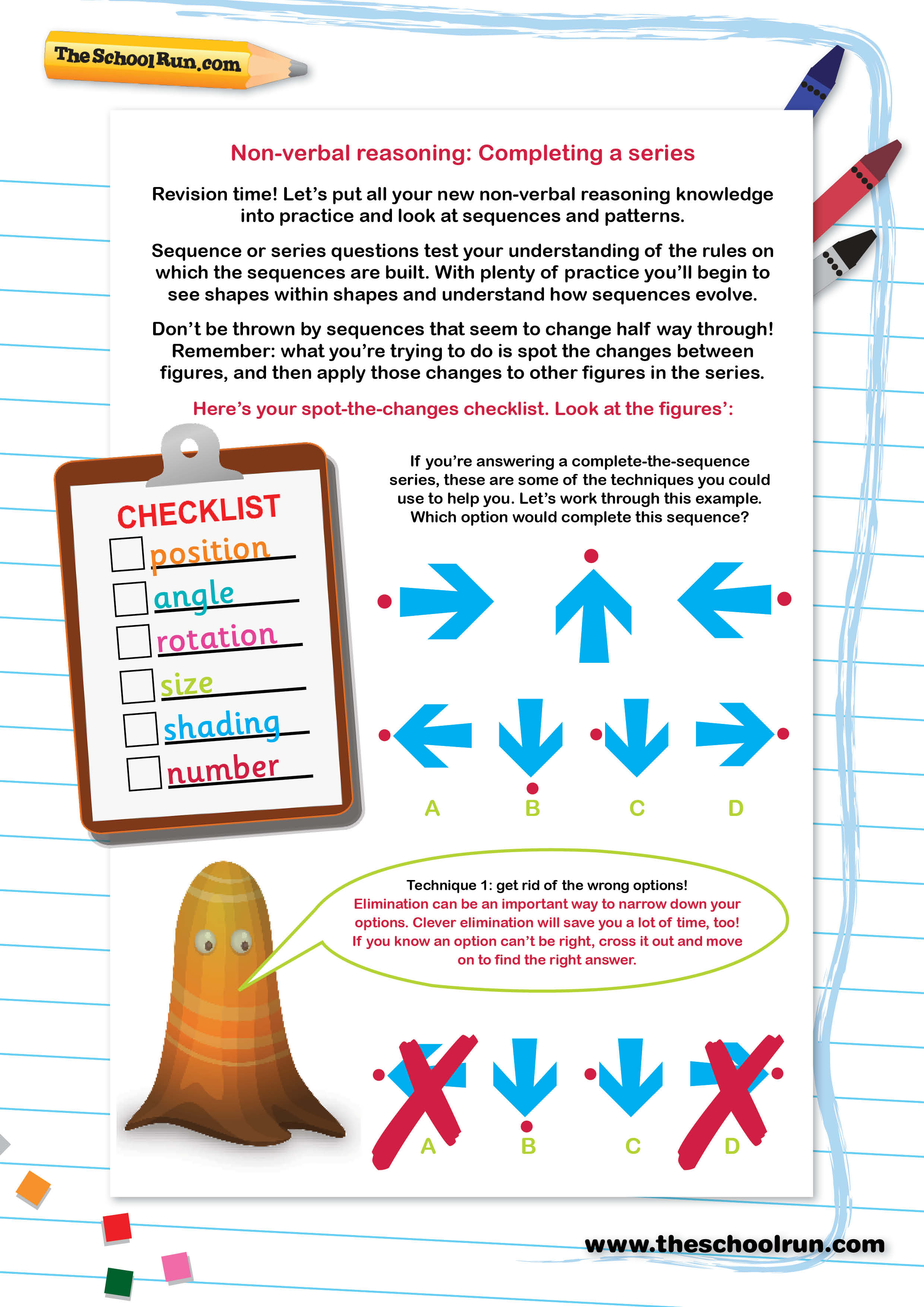 Non-verbal reasoning: Completing a series | TheSchoolRun Non-verbal reasoning: Completing a series | TheSchoolRun