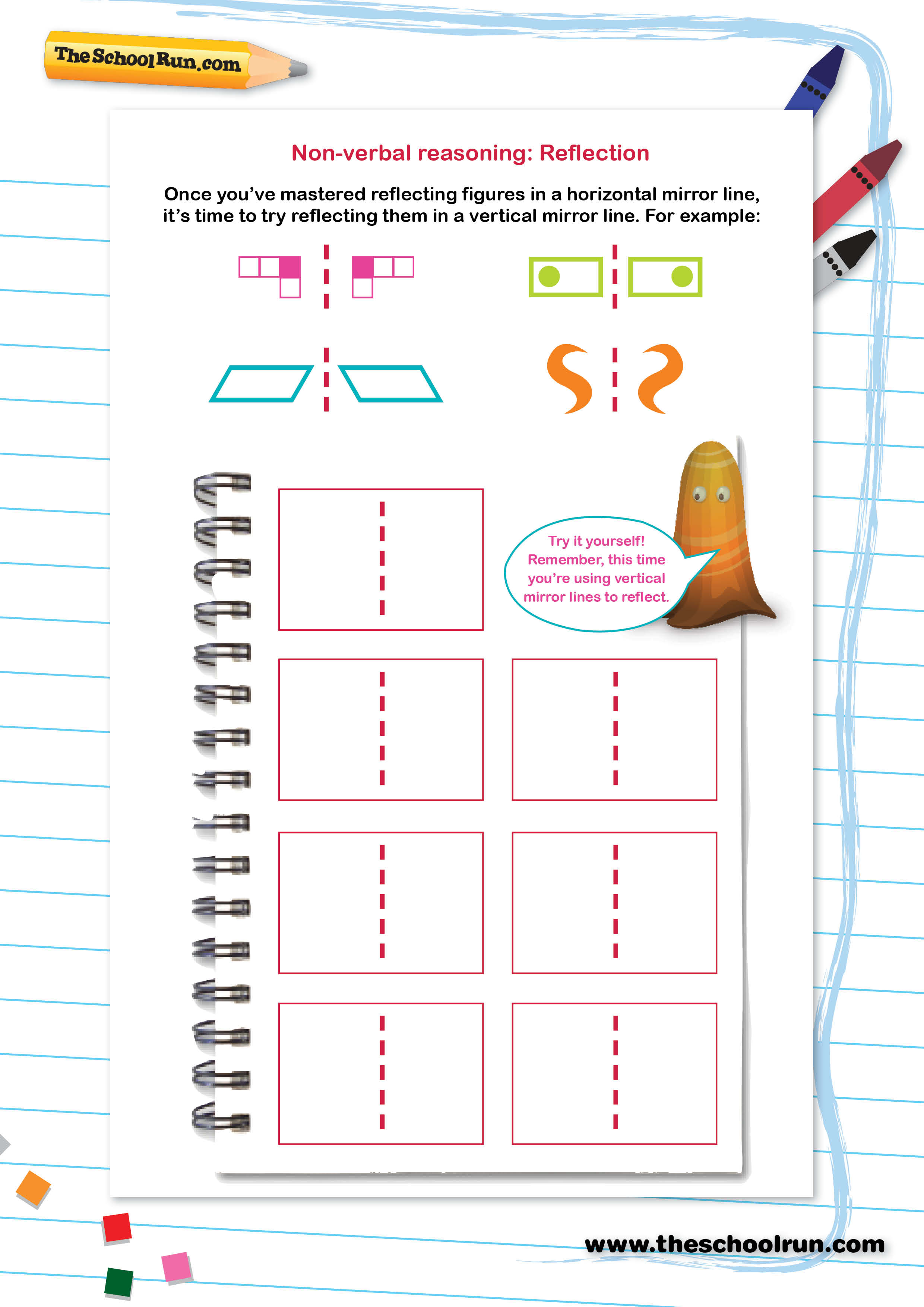Non-verbal reasoning: Reflection | TheSchoolRun Non-verbal reasoning: Reflection | TheSchoolRun